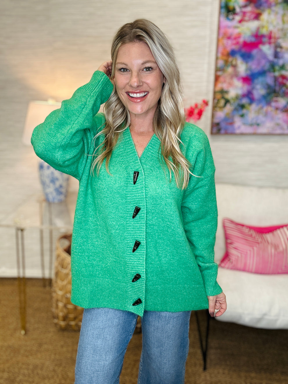 The Toggle Cardigan-2 Colors – THE POLKADOT ALLEY LLC.